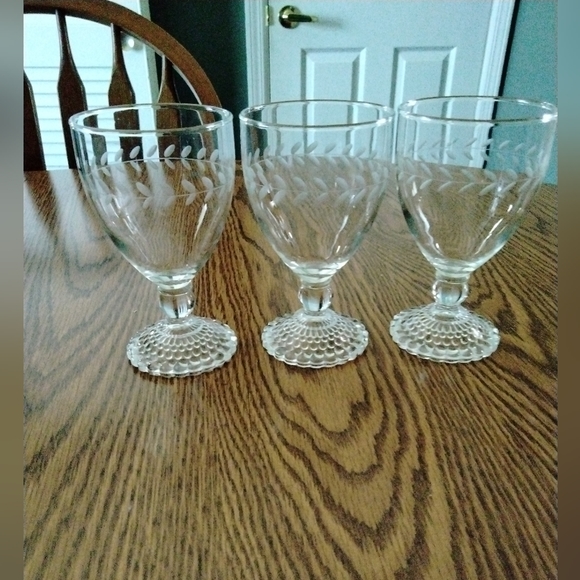 Anchor Hocking | Dining | Vintage Anchor Hocking Water Goblet Glasses ...